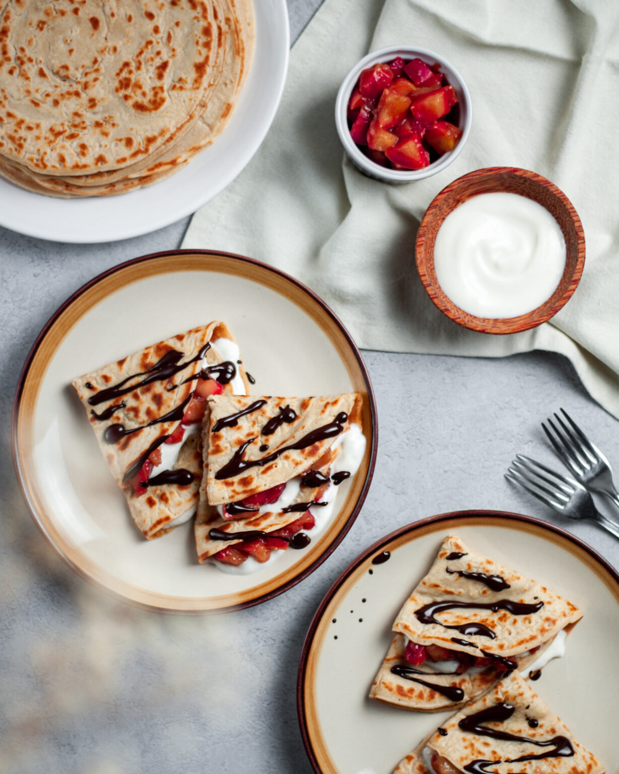 🥞 Vegan Easy Mini Crepes【Healthy Recipe】 - Earthy Maite