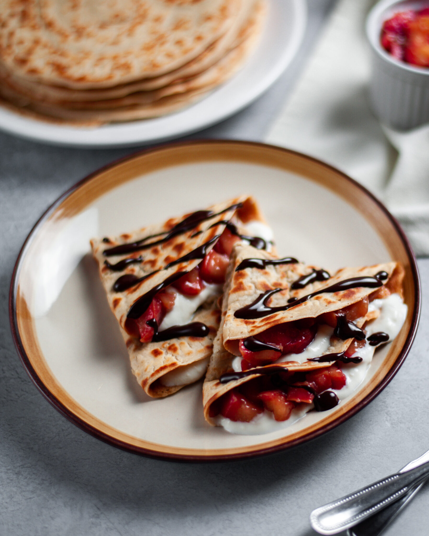 🥞 Vegan Easy Mini Crepes【Healthy Recipe】 - Earthy Maite